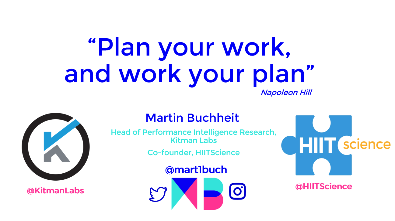 Plan Your Work and Work Your Plan - Martin Buchheit